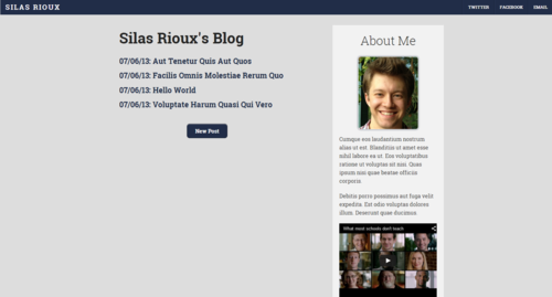 Silas Rioux | My First Fully Functional Web App Silas Rioux | My First Fully Functional Web App